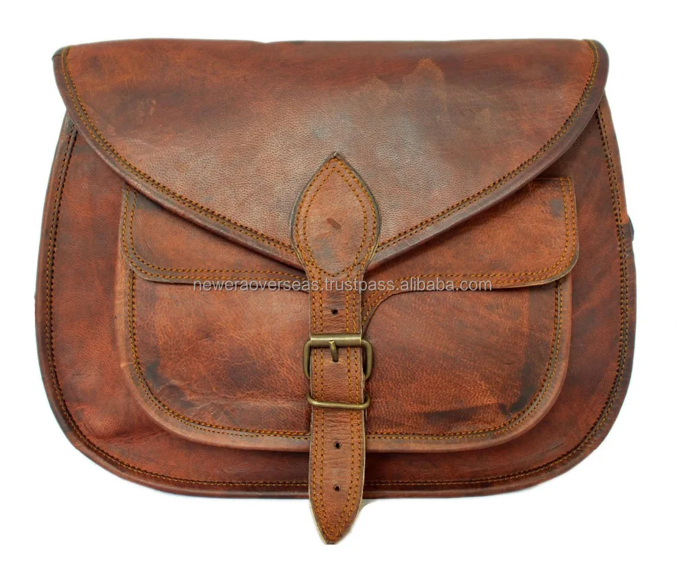 Genuine Leather Sling Casual Shoulder Messenger Bag For Women Crossbody ...