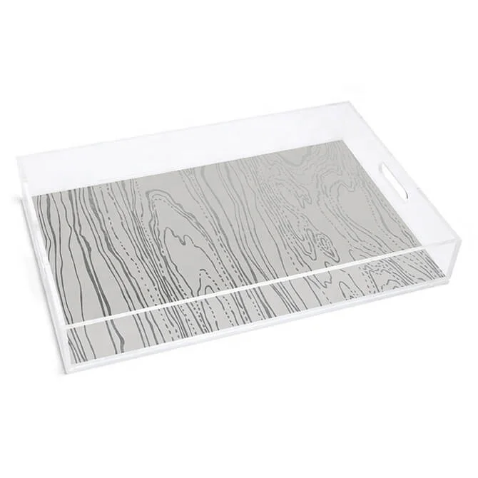 Custom clear acrylic tray with insert, perspex insert paper tray ...