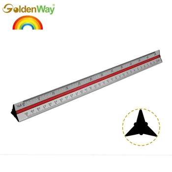 12" Architect Engineer Aluminum Triangle Scale Ruler - Buy Architect ...