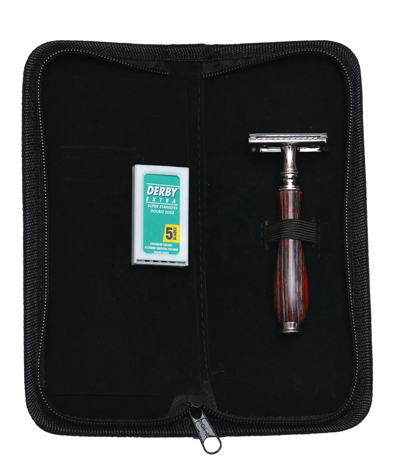 Pakka Wooden Handle Double Edge Safety Razor With Replaceable Blade And ...