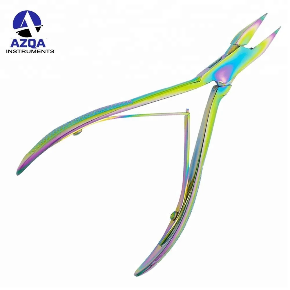 Fine Point Double Spring Nail Nipper Straight Blades Stainless Steel ...