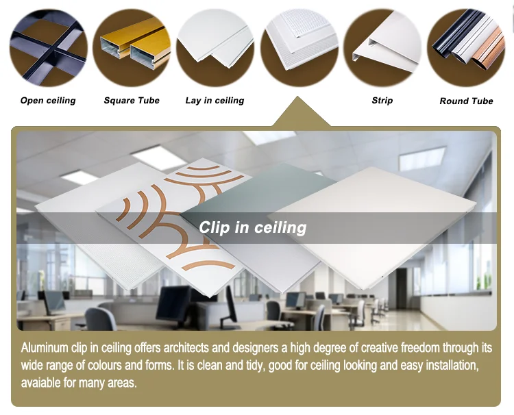 Perforated Metal Wall Cladding Moisture Proof Reflective Ceiling Panels ...