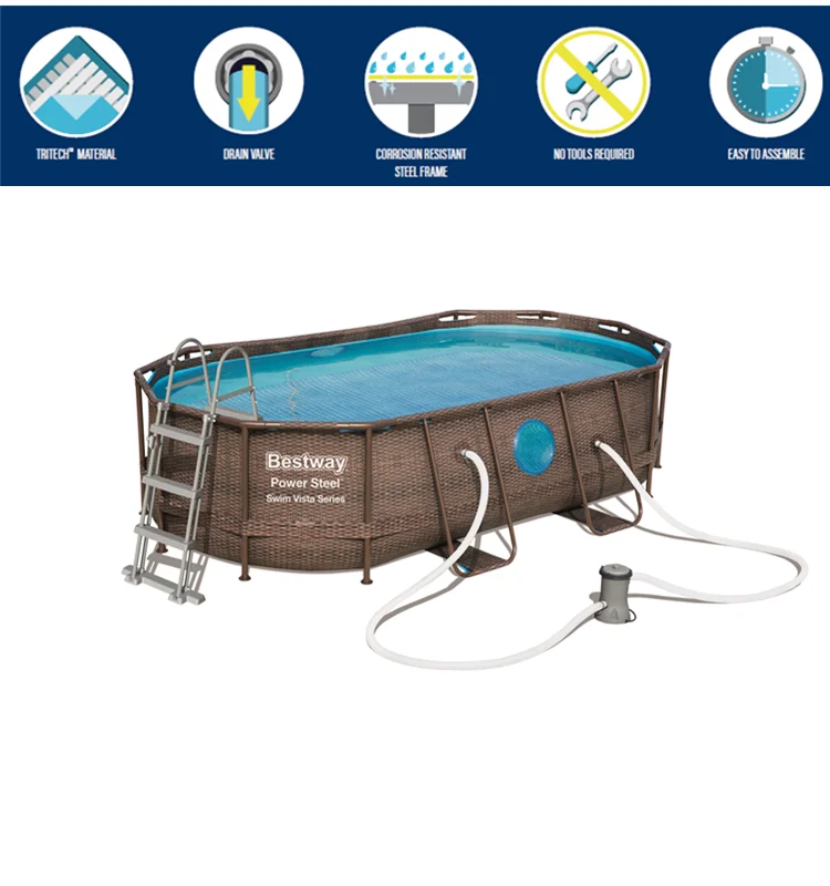 Bestway Power Steel Pool - Durable Outdoor Swimming Pool
