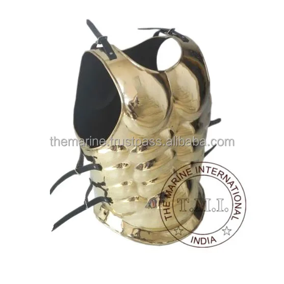 Roman Muscle Armor ~ Medieval Brass Muscle Armor ~ Adult Size ...