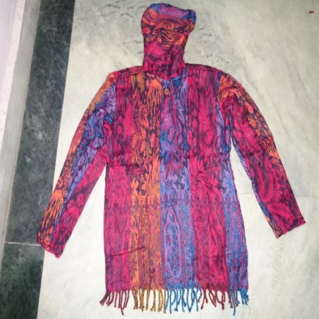 Acrylic Wool Jackets with Button Winter Jackets with Hoodies From India ...