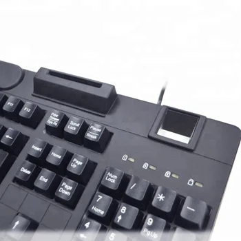 Pos Keyboard With Fbi Piv Optical Fingerprint Scanner Secure Chip ...