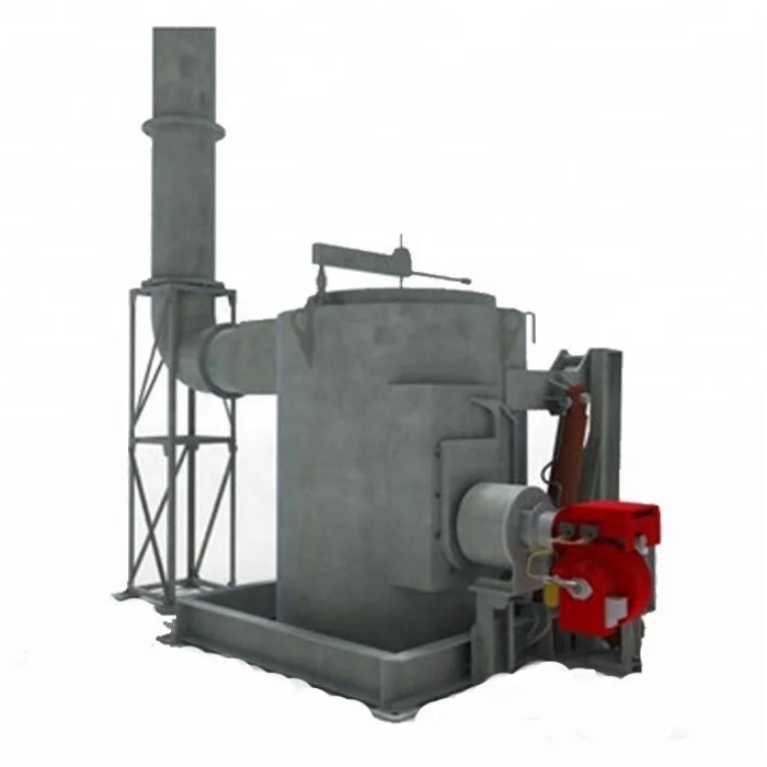 100 Kgs Capacity Gas-burned Fuel Aluminum Melting Furnace Complete With ...