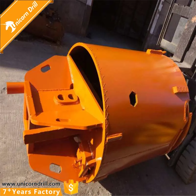 Casagrande Bore Pile Use Soil And Rock Drilling Bucket With Bullet Flat ...