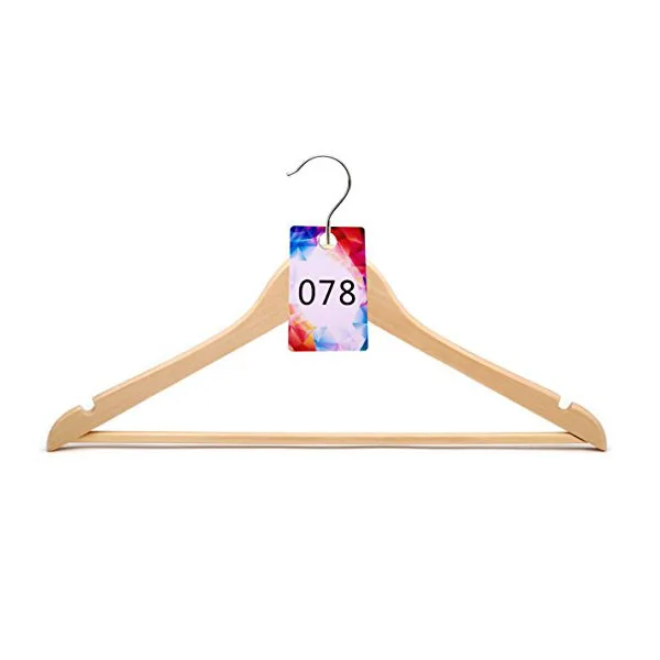 Reusable Plastic Hanger Tags 1-100 - Durable & Customizable