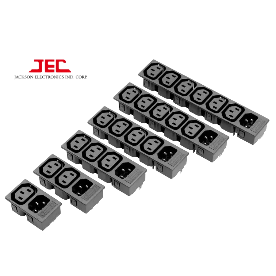 Jec Ganged C13 Outlet & C14 Inlet With Fuse Holder For Ups Pdu - Buy ...