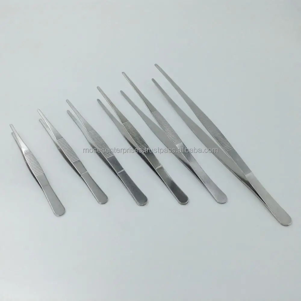 Medical Room Health Care Surgical Thumb Dressing Forceps Serrated Tip ...