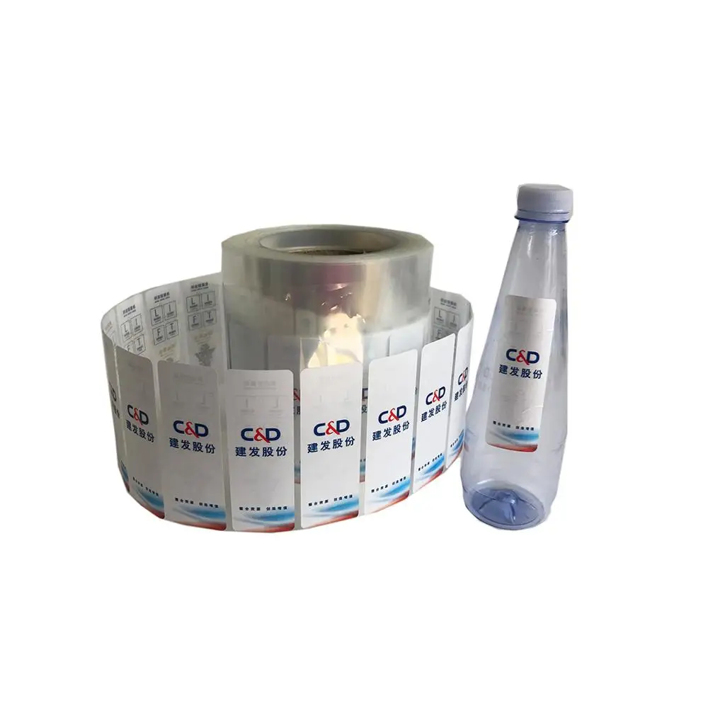 Custom Shape Vinyl Laminated Pp Glossy Water Proof Color Plastic Bottle ...