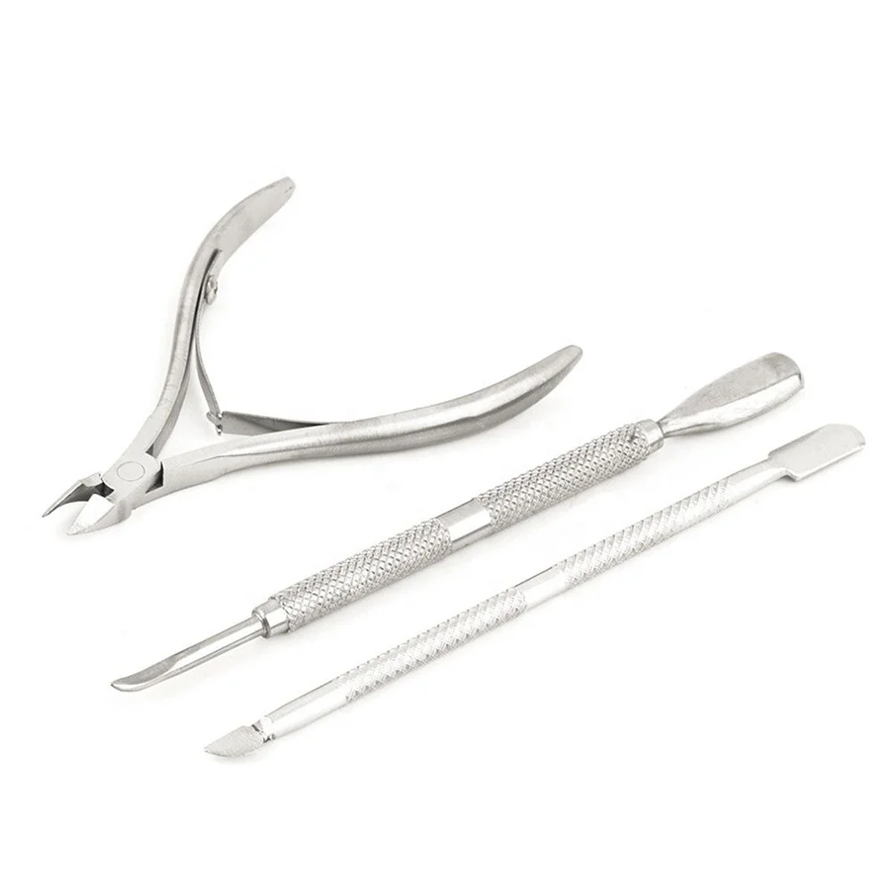 Nipper and Cuticle Pushers Set for Manicure and Pedicure
