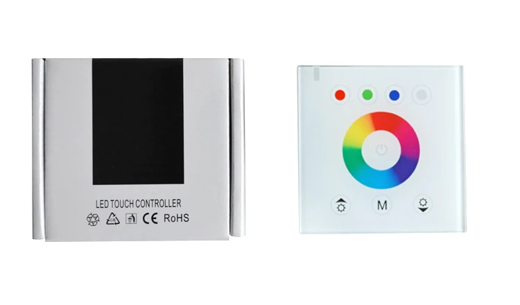 Glass Panel Wall Mounted Rgbw Led Dimmer Touch Led Controller For Led ...