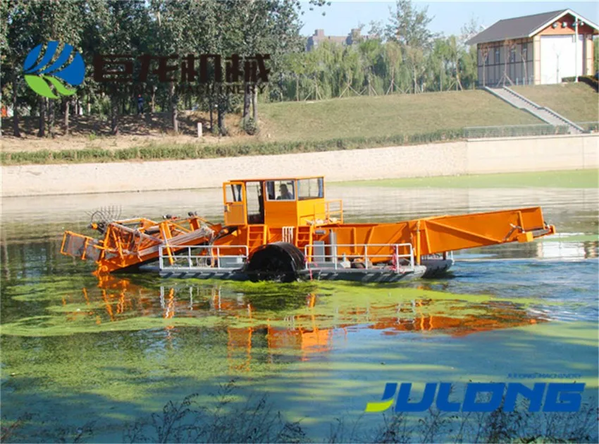 Aquatic Grass Harvester: Efficient Water Hyacinth & Seaweed Collection ...