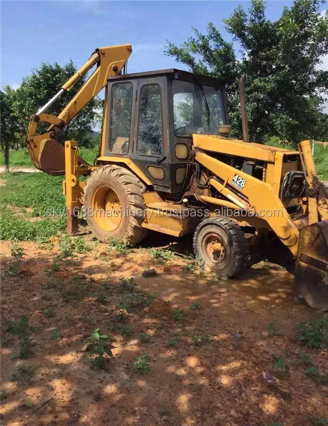 Used Original Caterpillar 428f Backhoe Front Loader/ Cat Backhoe/ Front ...