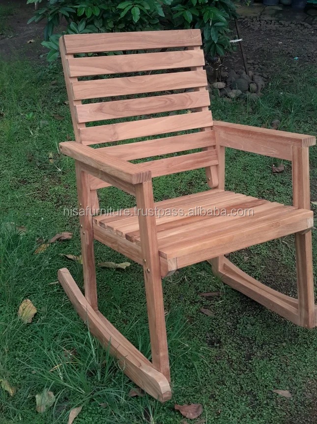 木制柚木摇椅庭院户外花园jepa印尼家具产品| Alibaba.com