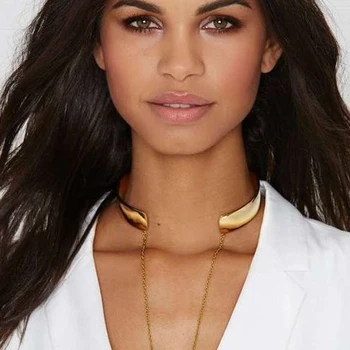 Minimalist Dainty Collar Gold Plated Women Jewelry Necklace - Buy ...