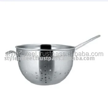 Euro Colander With Wire Handle Stainless Steel Food Grade Noodle ...