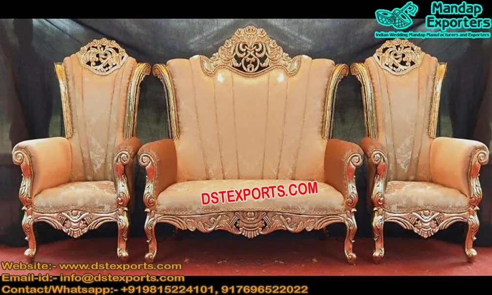 Muslim Walima Sofa Set for Bride & Groom Pakistani Design Fancy Wedding ...