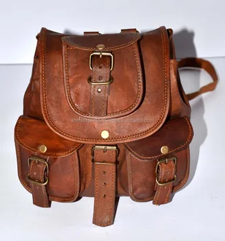 Real Indian Backpack Leather Bag - Buy Vintage Leather Bag,Handmade ...
