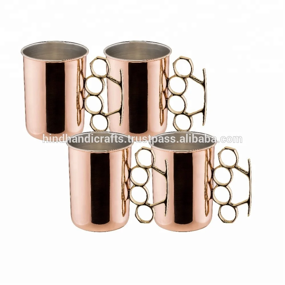 Dutch and Knuckles Brass Knuckle Mug - 20 Oz Moscow Mule