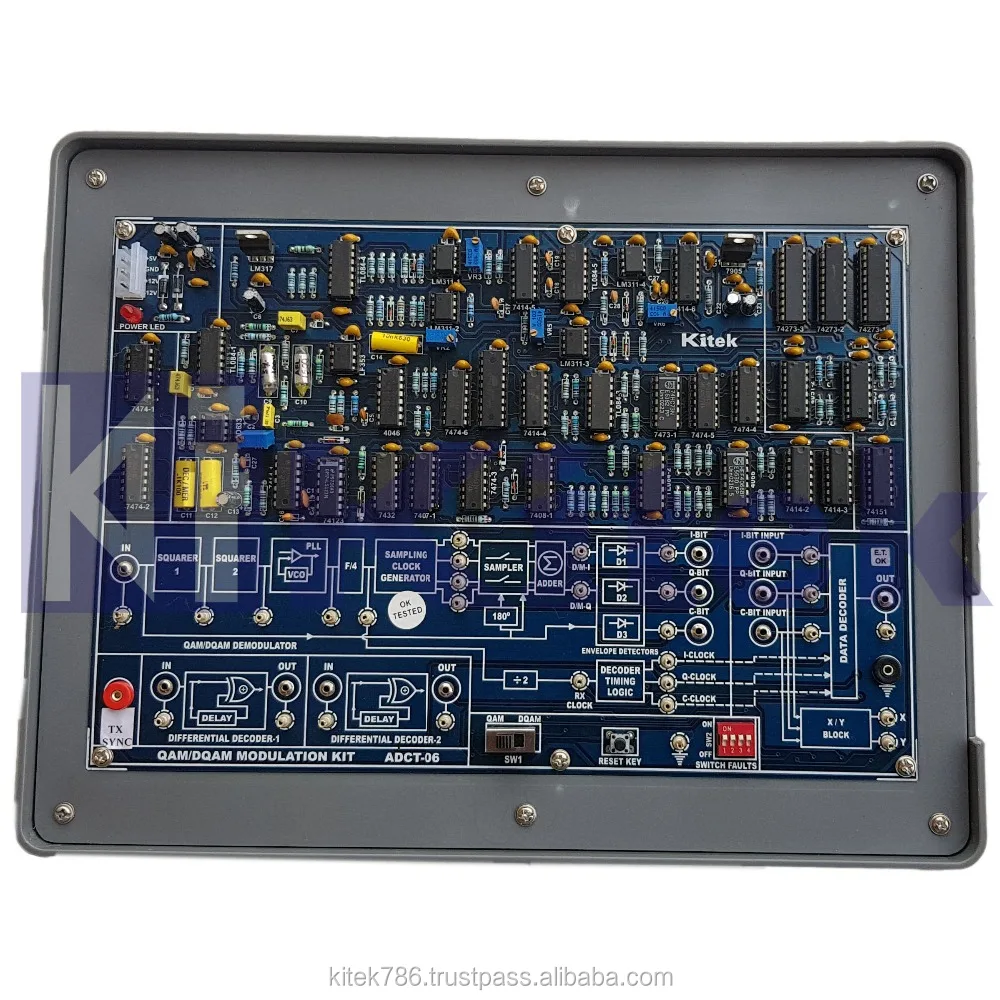QAM/DQAM Demodulation Communication Trainer Kit - Kitek ADCT-06