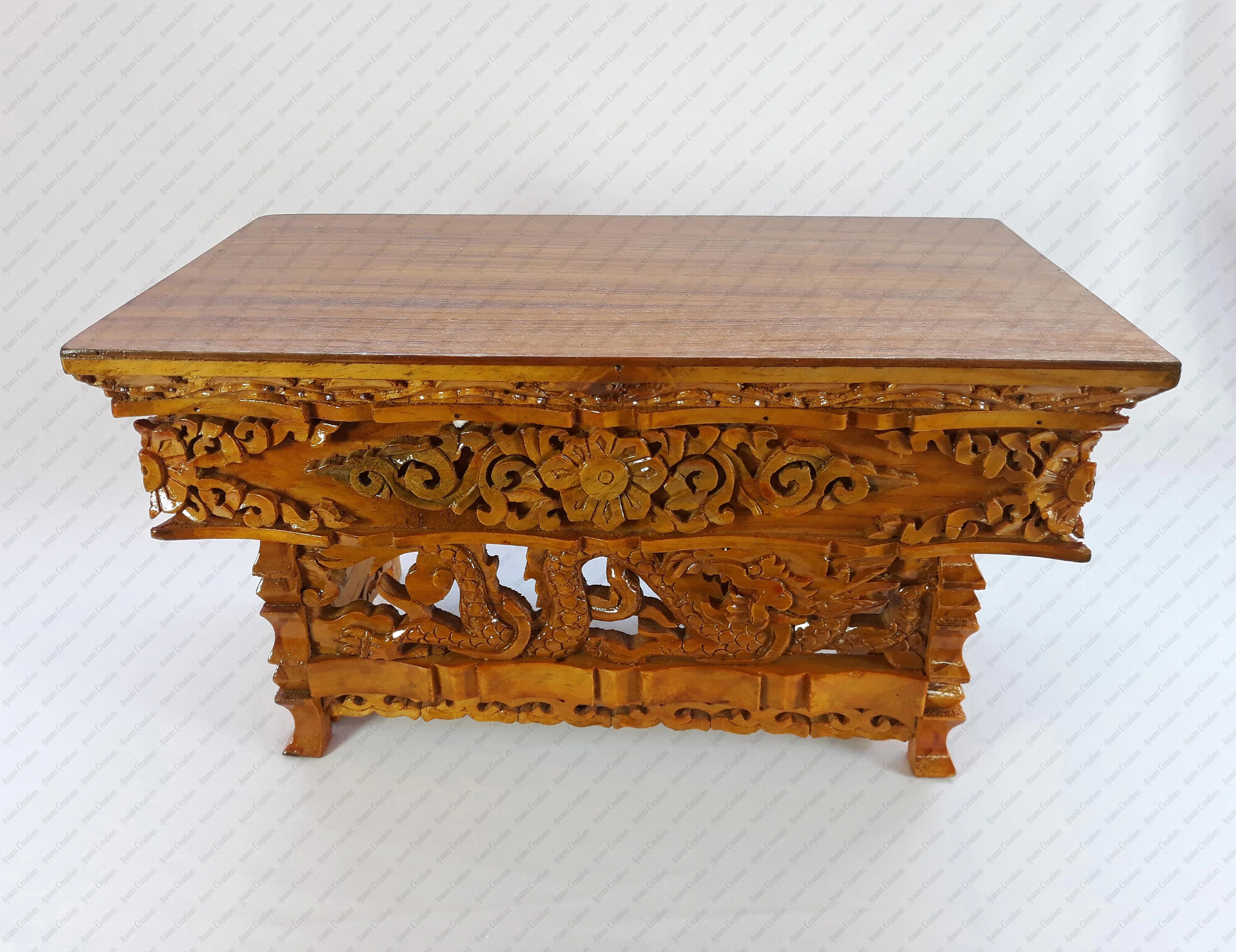 Wooden Hand Carved Tibetan Dragon Table 4013| Alibaba.com