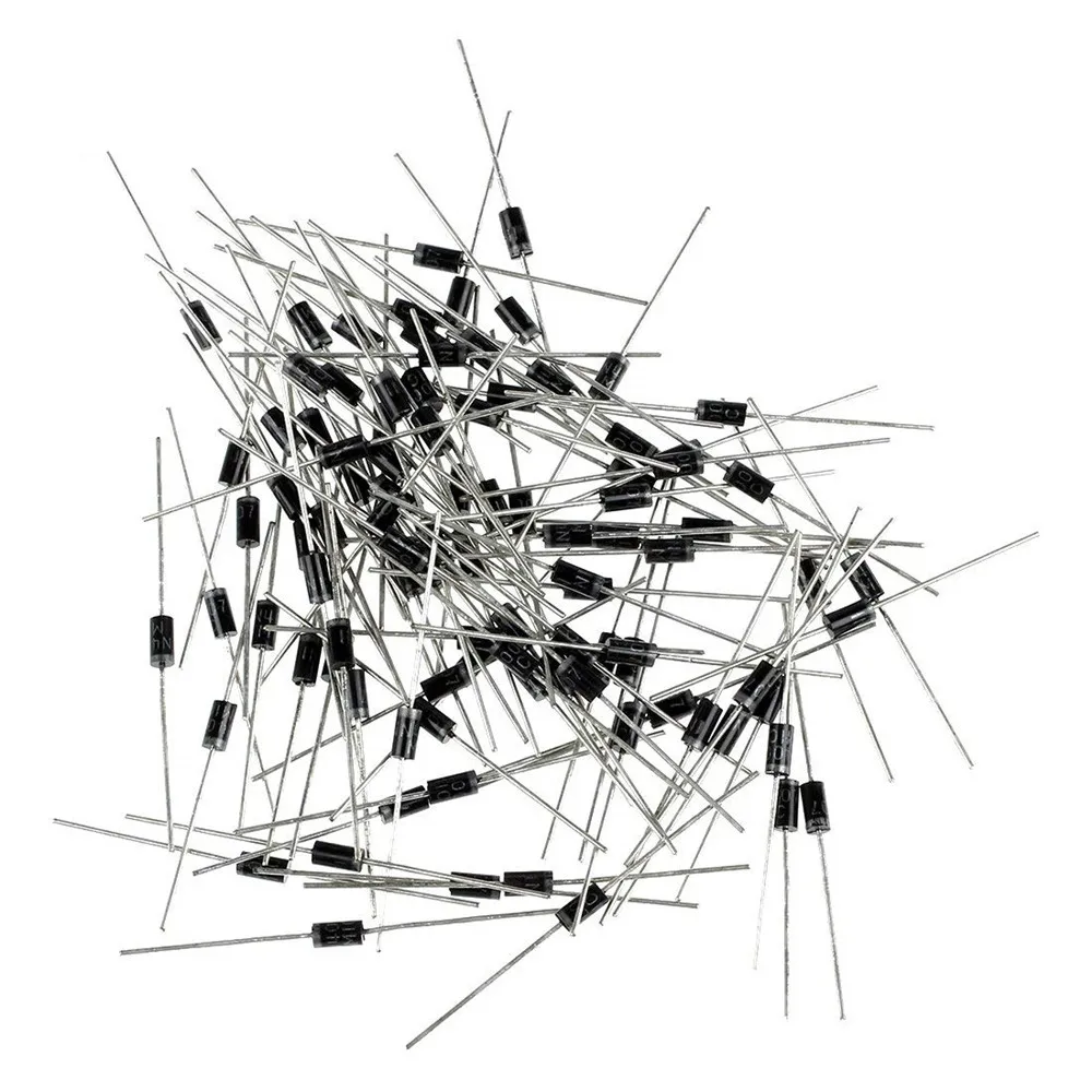 100pcs 1a 1000v Diode 1n4007 Through Hole Diode 1a 1000v 1n4007 ...