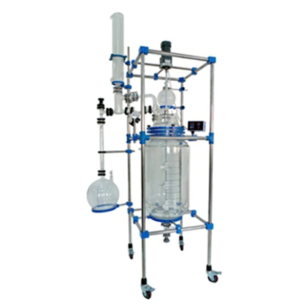 1l ~ 100L reaktor kaca berjaket reaktor ultrasonik industri batch ...