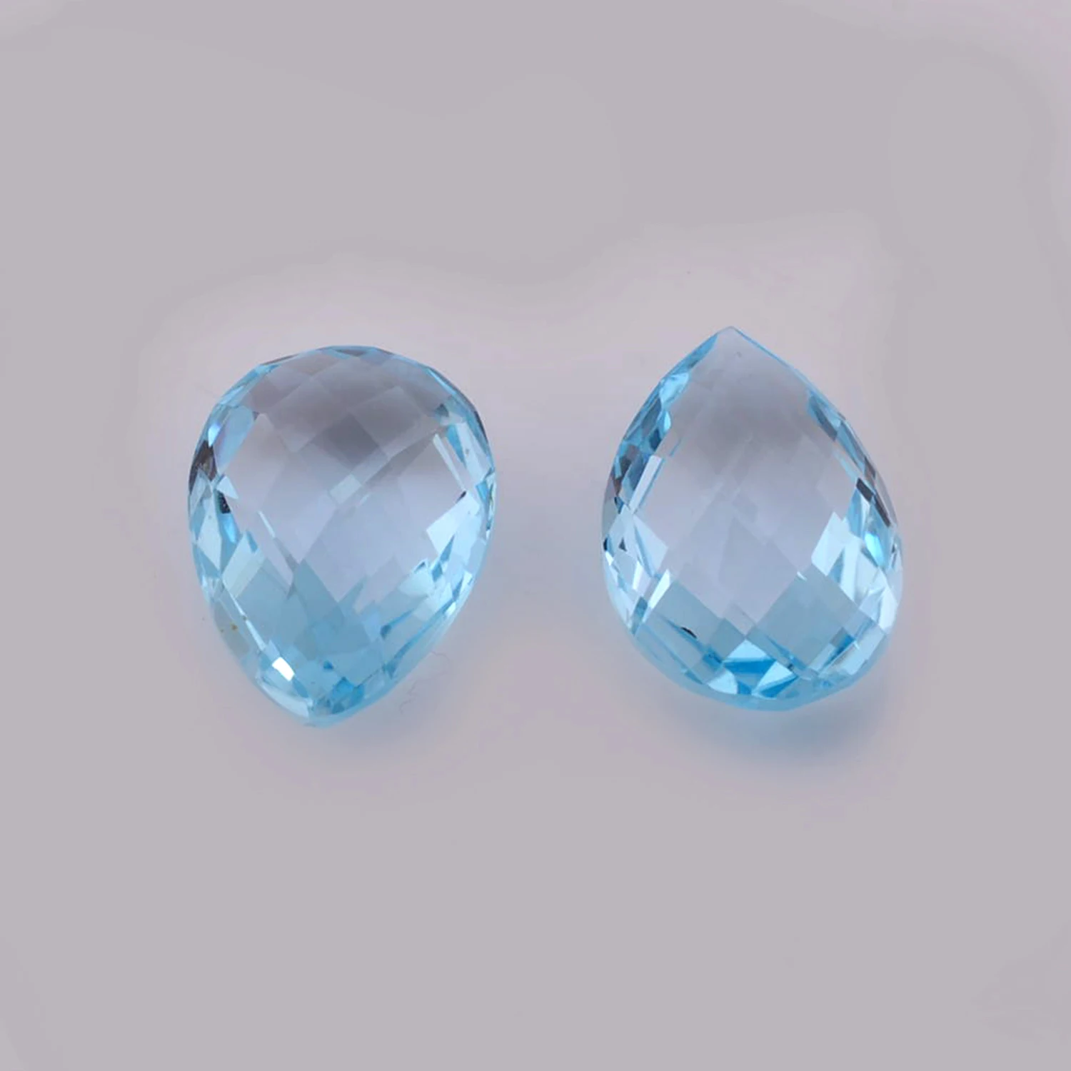 Natural Sky Blue Topaz pear cut Loose Gemstone top quality semiprecious ...