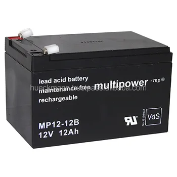 Multipower Lead Acid Battery Mp12-12b / Faston 6.3mm - Buy Multipower ...