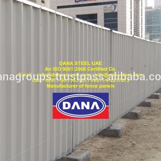 Construction Site Fence Shinko Hoarding Panel Supplier in Dubai Ajman ...