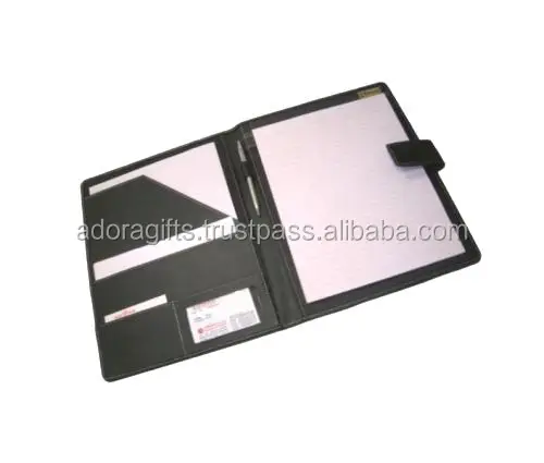 Genuine Leather File Folder With Custom Logo Document Holder Business ...