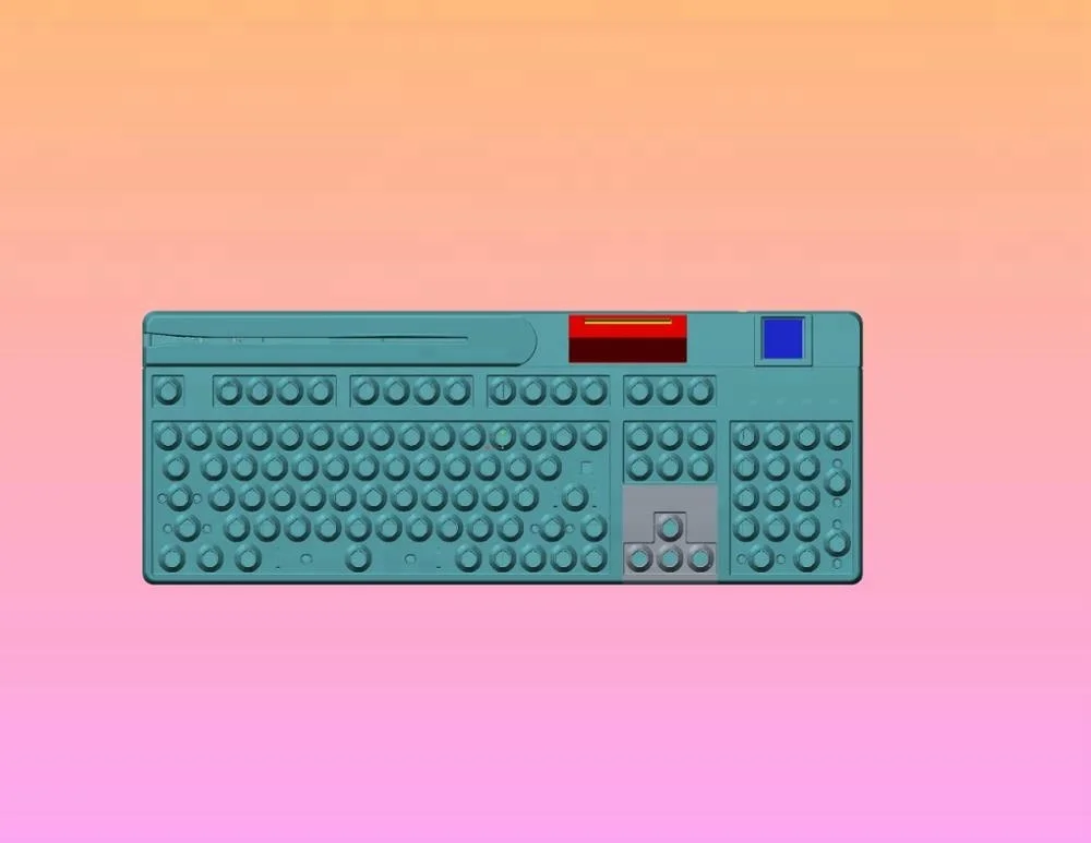 Secure Keyboard with Biometric Fingerprint Scanner