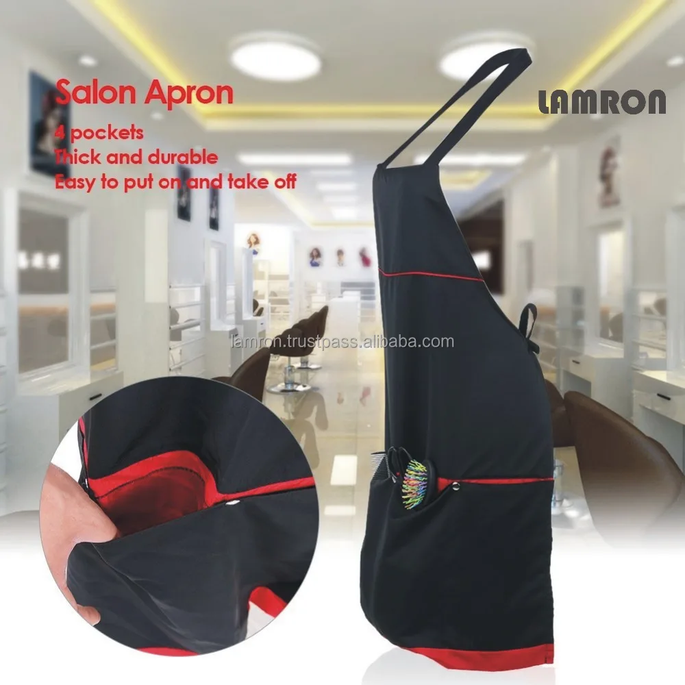 Professional Barber Aprons Black And Red Color Hairdressing Capes ...