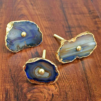 Purple Agate Stone Knob,Stone Cabinet Drawer Pulls Handles - Buy Stone Door Knobs,Natural Stone ...