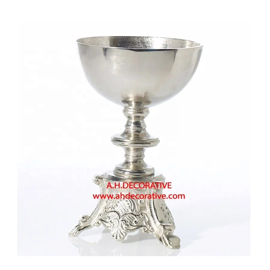Aluminum Antique Gold Compote Bowl Set Of 2 Living Room Decoration ...