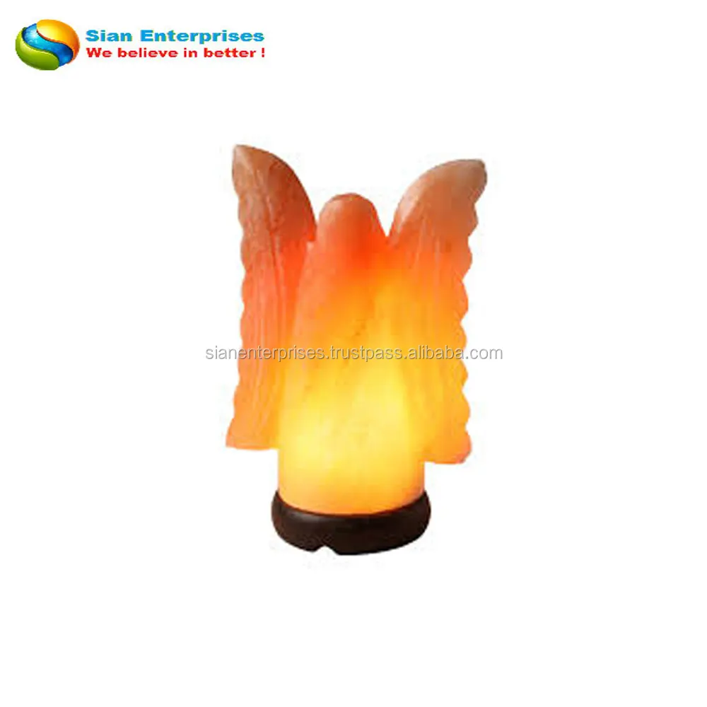 Feng Shui Angel Figure Shaped Himalayan Salt Lamp Eco-friendly Carved ...