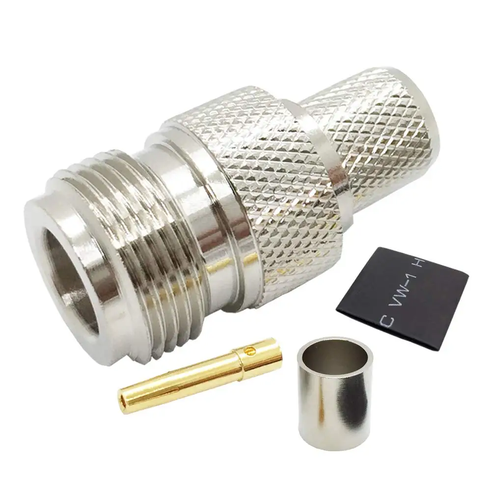 Crimping Type N Female Connector For Rg58 Lmr400 Lmr195 - Buy N Type ...