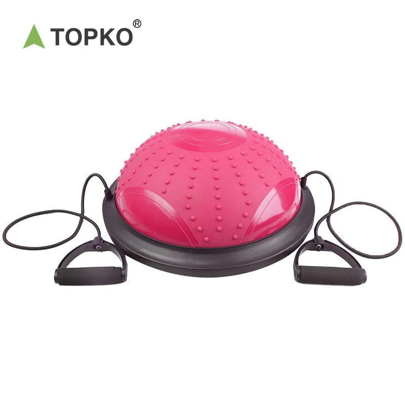 Topko Pilates Fitness Wave Speed Ball With Resistance Band Massage ...