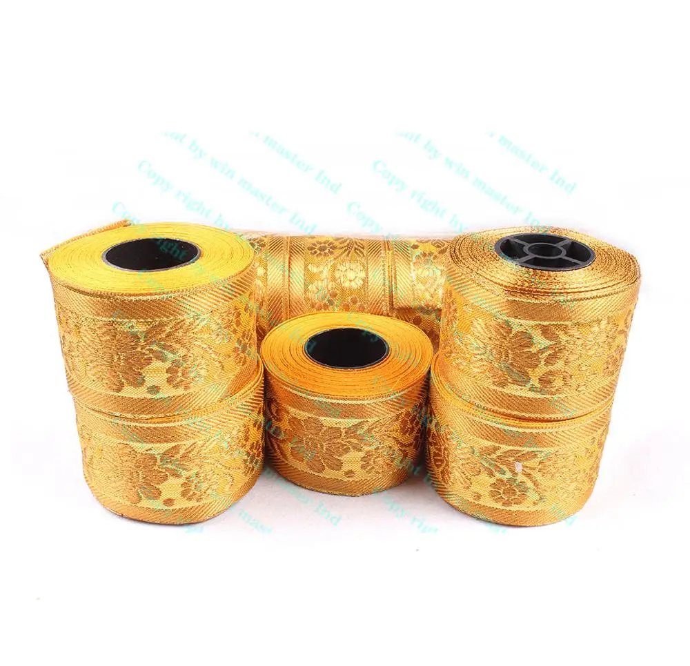 french gold wire Mylar braid lace ceremonial braid lace & fringe gold ...