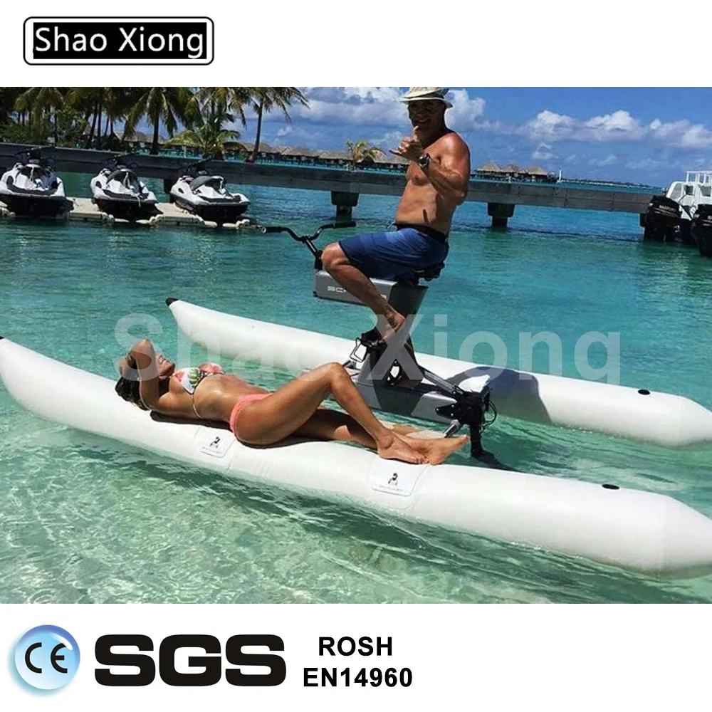 Alibaba.com: Inflatable PVC pontoons, pedal-powered water bike, CE/BV ...