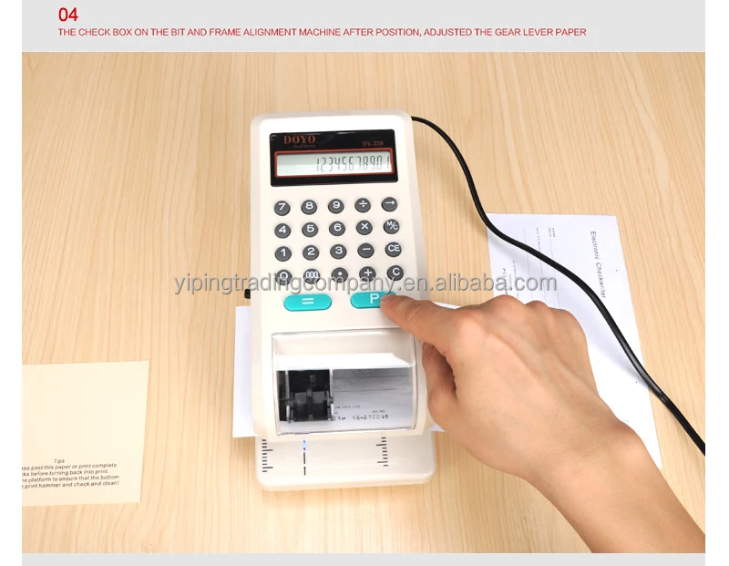 DY330 Electronic Check Writer & Business Check Printer - Customized OEM