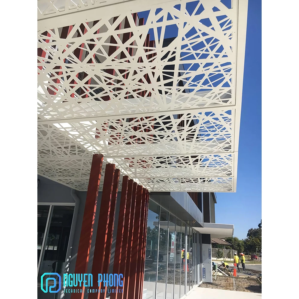 Best Sale Cnc Laser Cut Stainless Steel Entrance Door Canopy Curved ...