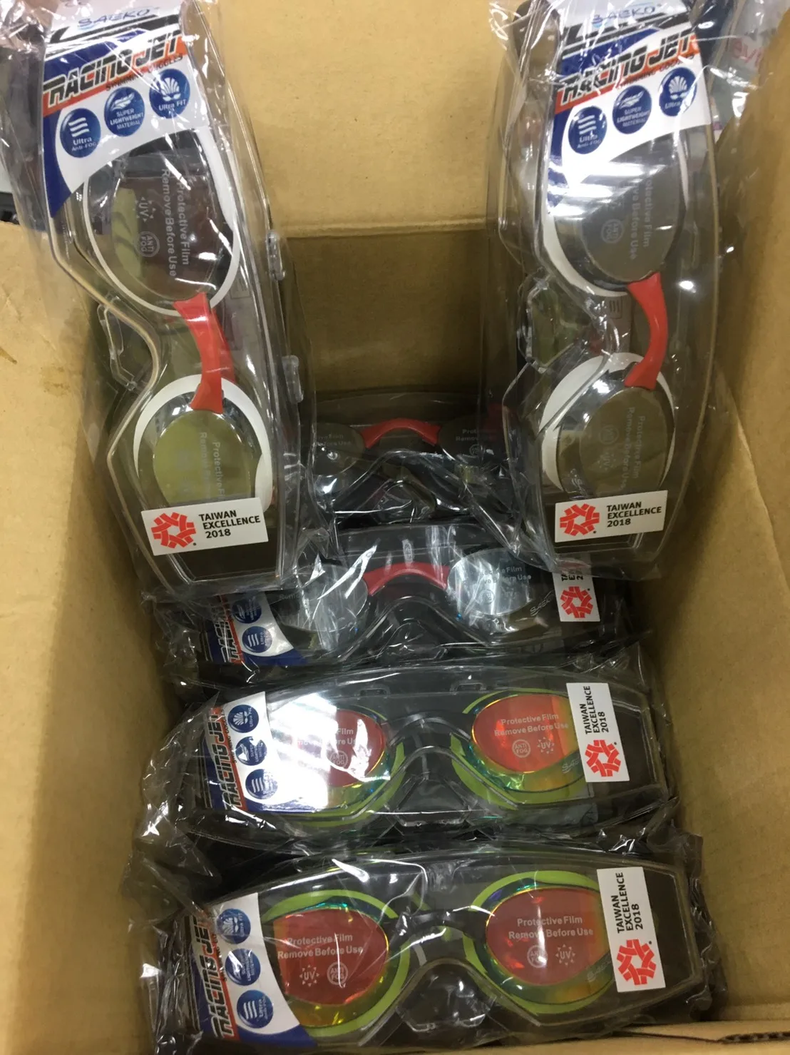 Saeko Jet Mirror Taiwan Uv 400 Anti Fog Racing Swimming Goggles Iso ...
