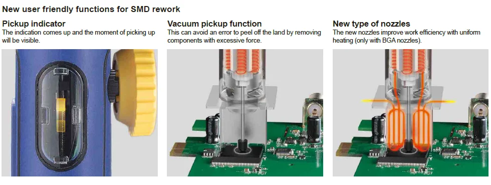 4-in-1 Rework System FR702 HAKKO - Versatile Soldering Tool