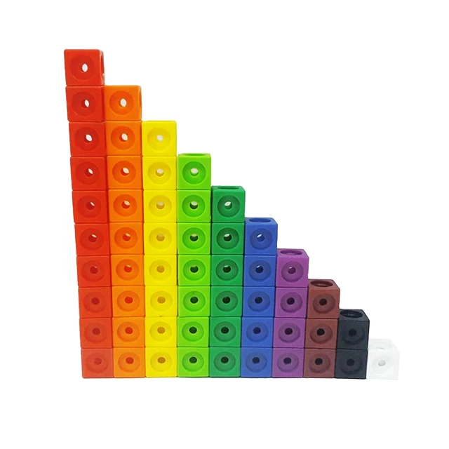 Education Plastic Linking Cubes - Math Teaching Tools