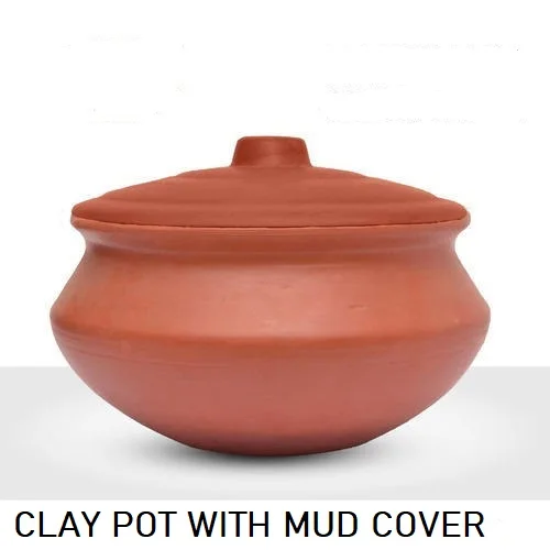 Clay Chicken Fish Curry Pot With Mud Cover Non-veg Handi - Buy Clay ...