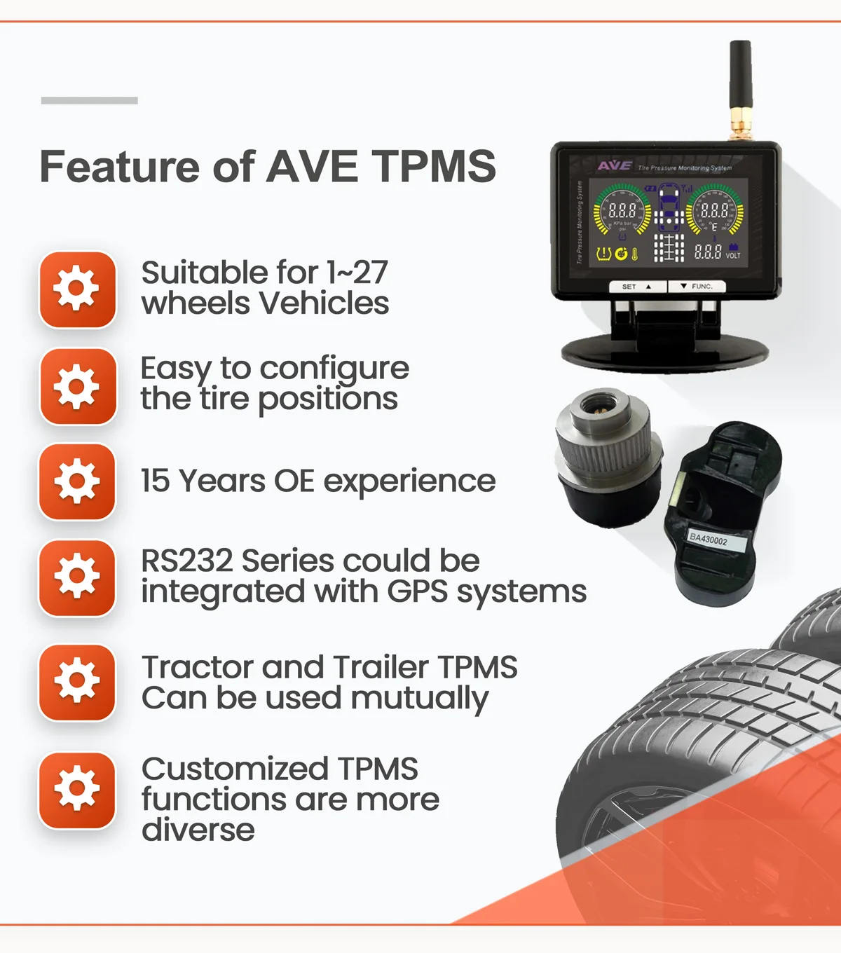 RS232 BUS TPMS Fleet Management| Alibaba.com